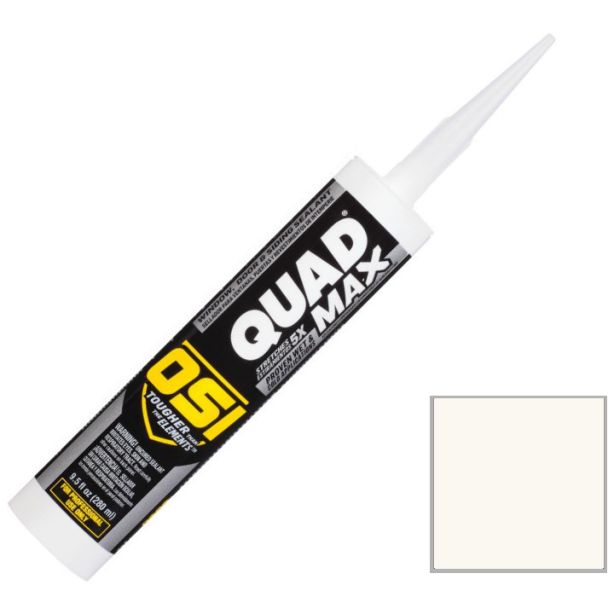 OSI Quad Max Window Door Siding Sealant Caulk 10oz White 001