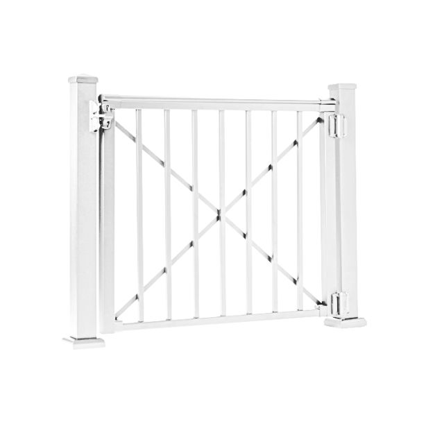 AFCO Adjustable Gate Kit White (uprights & crossbar) - for 4' Level ...