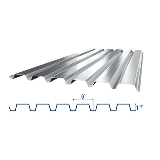 Cordeck B Wide Rib Roof Deck G60 22ga Galvanized 10'x3'