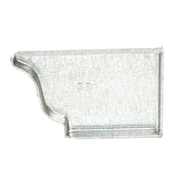 Berger K-Style Right End Cap Galvanized 5"