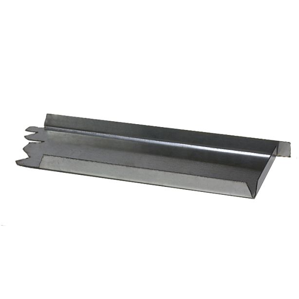 Lakefront Sheet Metal Box Gutter End Cap Galvanized 8" Left