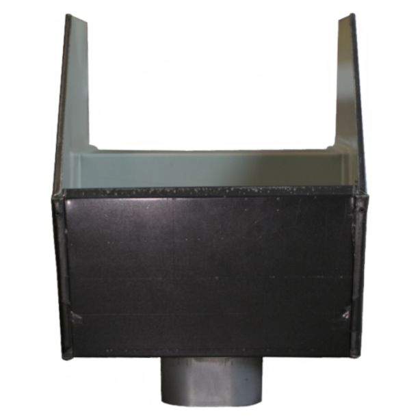 Lakefront Sheet Metal Scupper Kynar Large 12" Dark Bronze