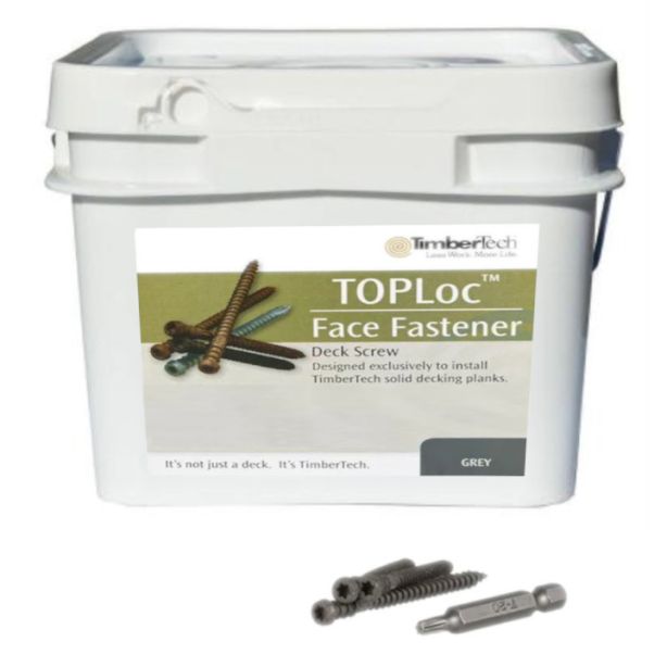 TimberTech TLOC1750G TOPLoc Screws For PRO and EDGE 2.5" Gray 500 sq ft