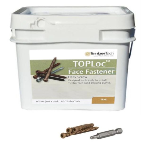 TimberTech TLOC1750T TOPLoc Screws For PRO and EDGE 2.5" Teak 500 sq ft