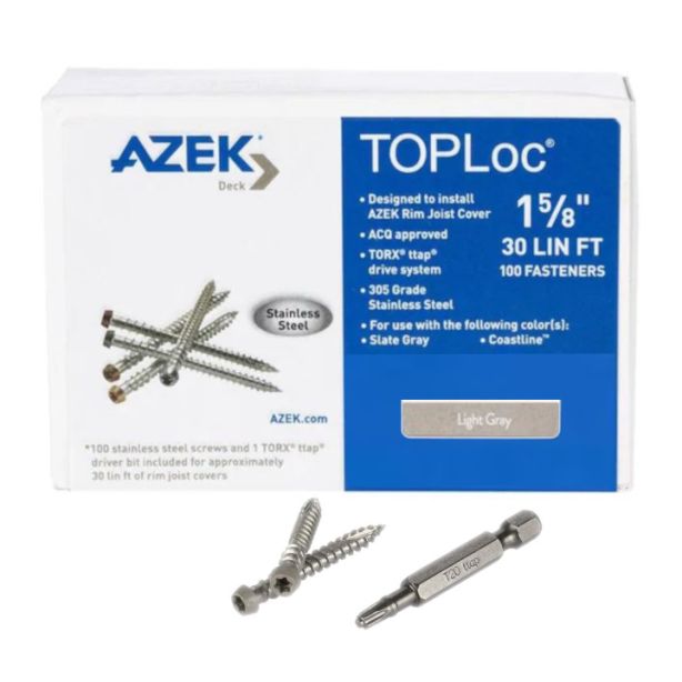 Timbertech Pvc Color Matching Fasteners TimberTech TLOCFAS100WC TOPLoc ...