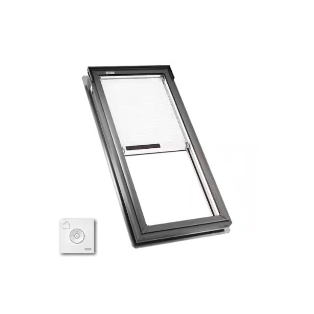 Velux FS C08 2004S Fixed Skylight Deck Mounted Low E with Solar Blind and Remote 21" X 54-7/16"