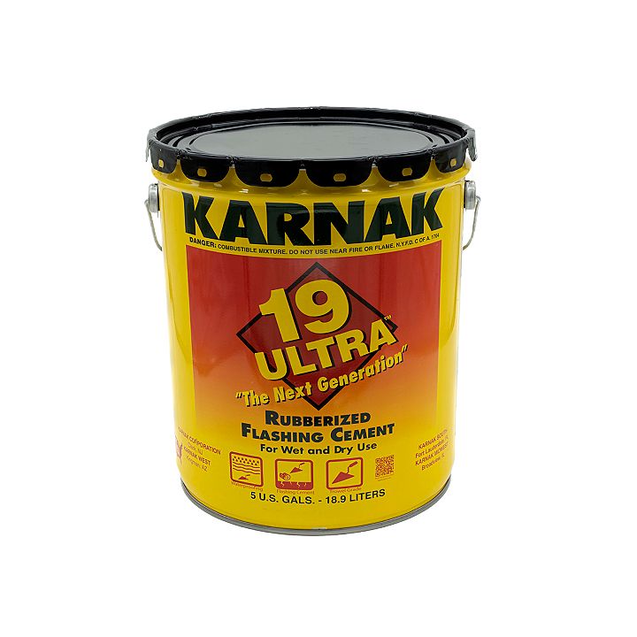 Karnak 19 Ultra Rubberized Flashing Cement Wet/Dry 5 Gallon