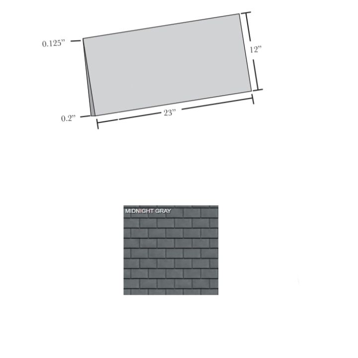 Ecostar Class C Majestic Niagara Concrete Universal Starter 12"x23 ...