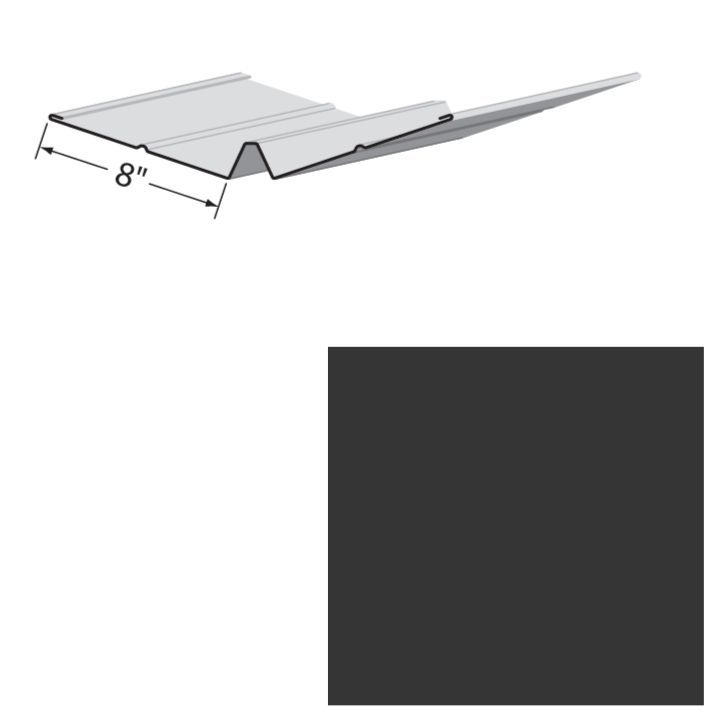 EDCO 1727-511 Valley Flashing Solid 10' Black-Obsidian 5/carton