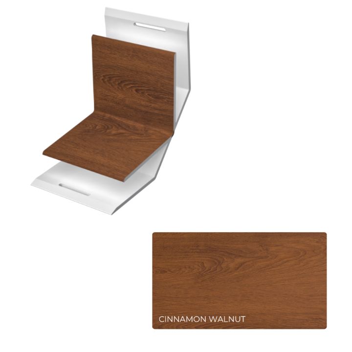 ChamClad T1799-10 Universal PVC Inside Corner Trim 2"x10' Cinnamon ...