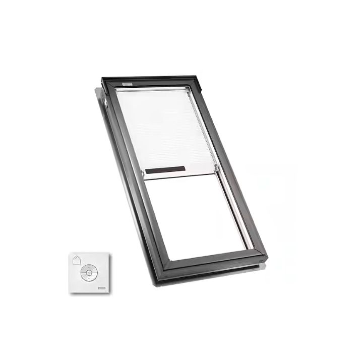 Velux FS C04 2004S Fixed Skylight Deck Mounted Low E with Solar Blind and Remote 21" X 37-7/8"