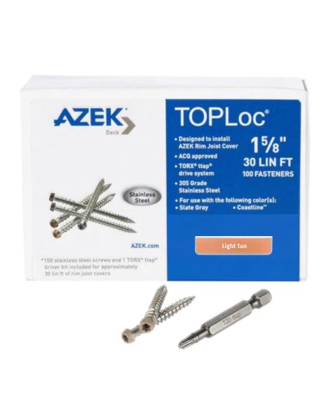 TimberTech TLOCFAS100T TOPLoc Fascia Screws For PRO and EDGE 1-3/4 ...
