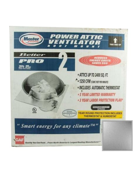 GAF Master Flow Green Machine Solar Powered Roof Vent