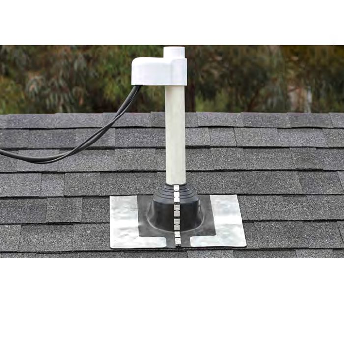 Deks DSR103B Dektite Pipe Flashing for Shingle Roofs 0"-5" Black 10 pieces