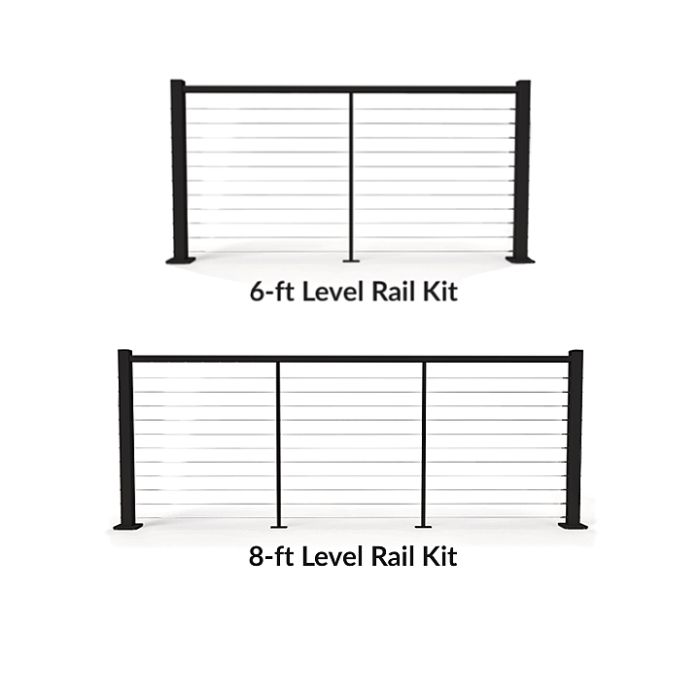 Feeney Modern Level Rail Kit Textured Black