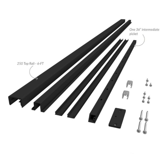 Feeney Modern Level Rail Kit 36"x6' Textured Black