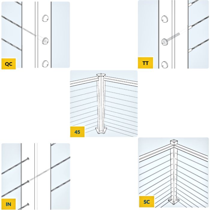 Feeney Modern Post 36" Textured Black
