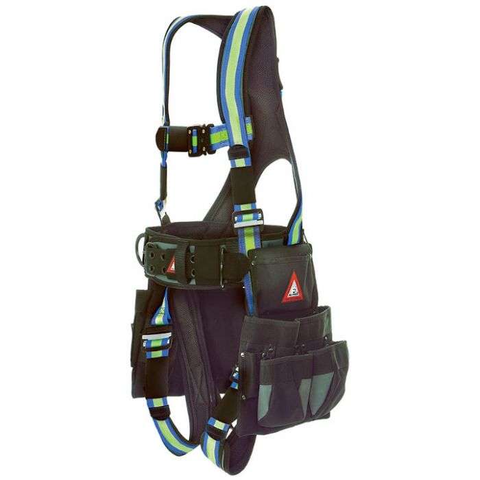 Super Anchor 6151-GBLL Deluxe Tool Bag Harness Blue Green Long Large