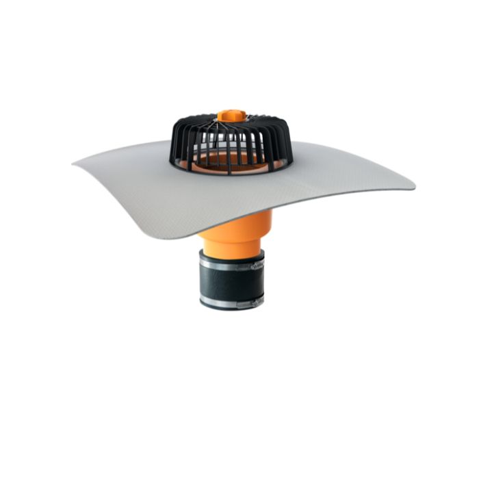 Topwet Roof Drain Vertical TPO 4"