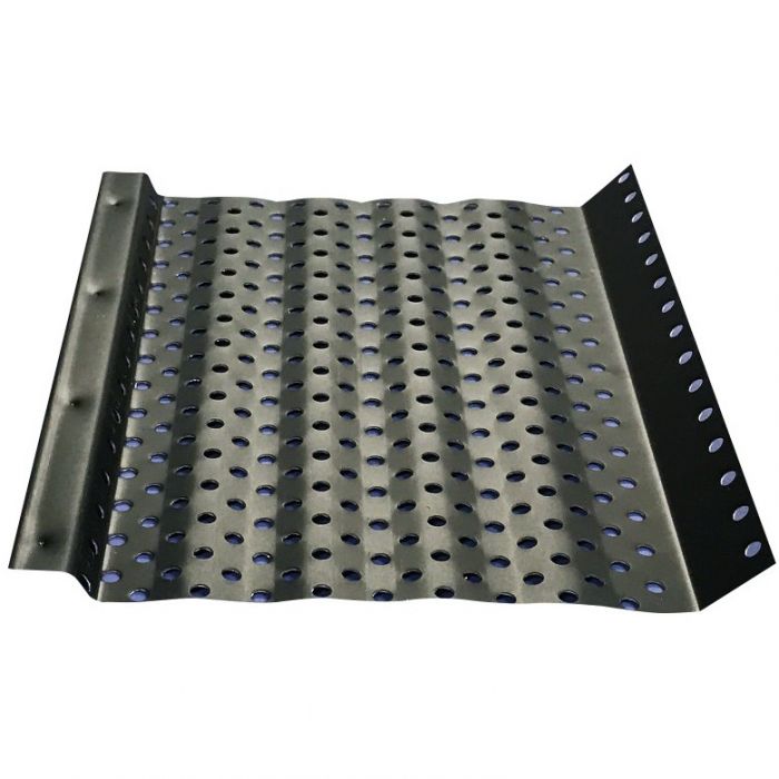 US Aluminum 6SF10SDBL Shur Flo Step Down Gutter Protection Black 6"x10 ...