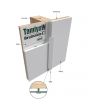 Tamlyn SHC516 XtremeTrim 5/16" Siding H-Mold 2pc x 10' Primed EA
