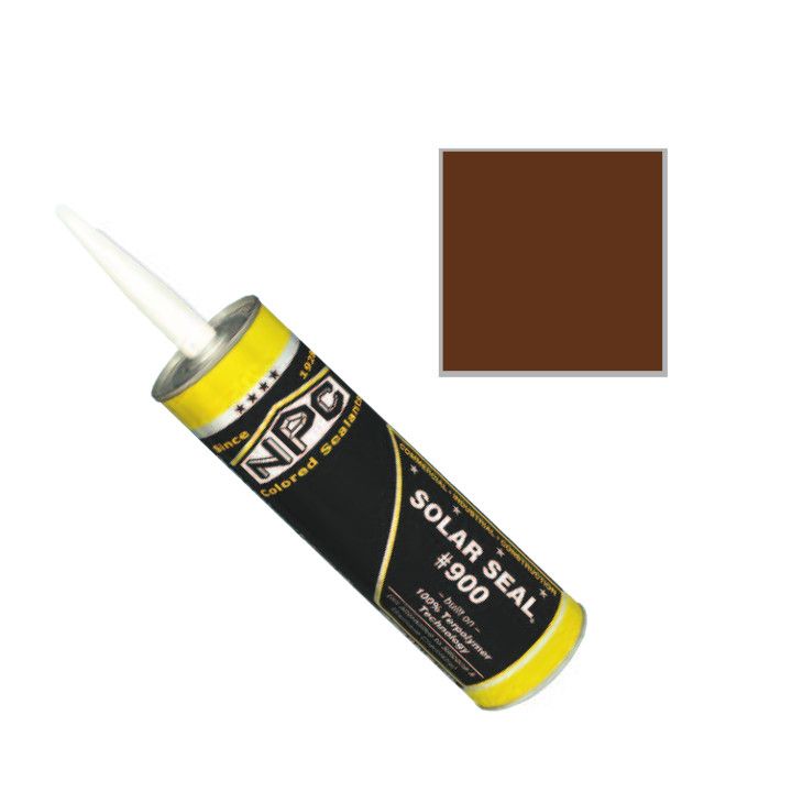 NPC 900 Solar Seal Caulk 19oz Pro Size Royal Mansard Brown 9033 9/case