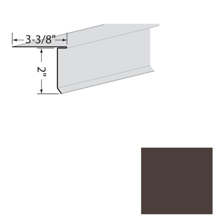 EDCO 1721-537 Eave Starter Solid 10' Aged Bronze 10/carton