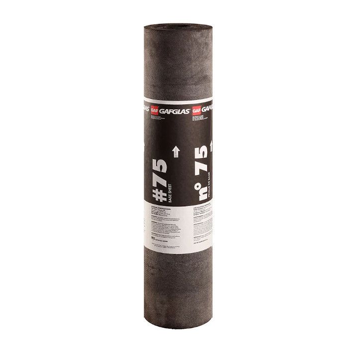 GAF GLGAFB GAFGLASS #75 Base Sheet 97.5' Black 25/pallet