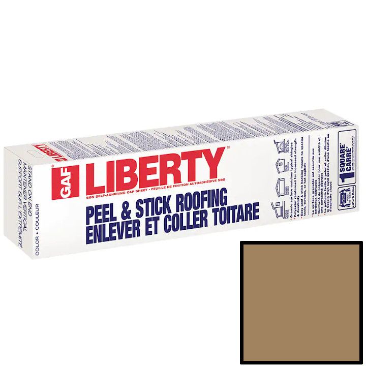 GAF Liberty SBS Self-Adhering Cap Sheet Shakewood 100 sq ft