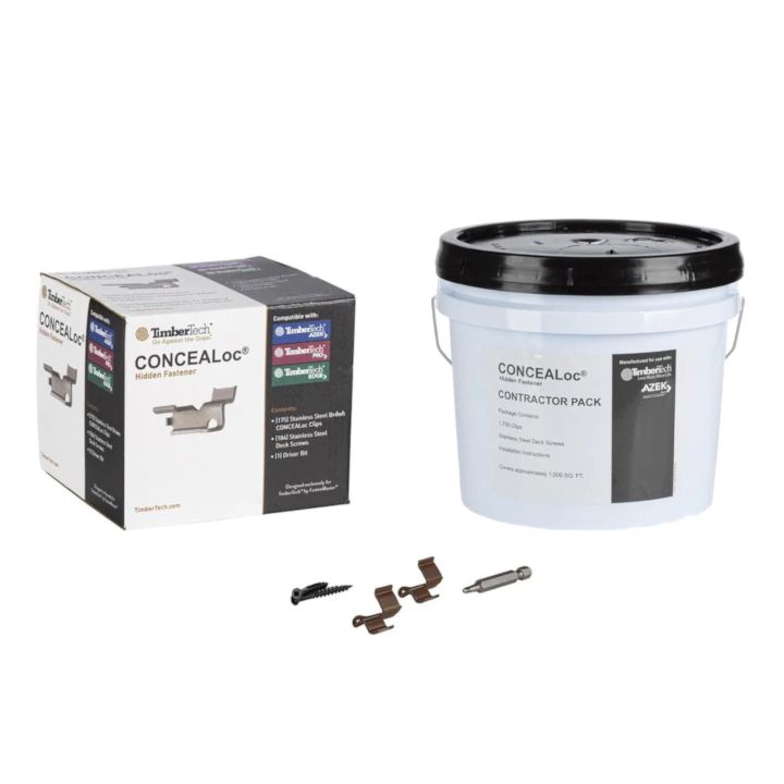 TimberTech CLOC CONCEALoc Hidden Fasteners Clips and Screws