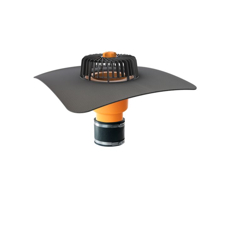 Topwet Roof Drain Vertical PVC 4"
