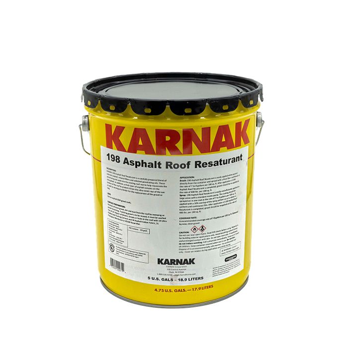 Karnak 198 Asphalt Roof Resaturant Coating 5 Gallon