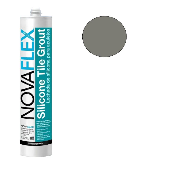 Novaflex 700-161 Silicone Tile Grout Sealant 10.3oz 24/carton Clear