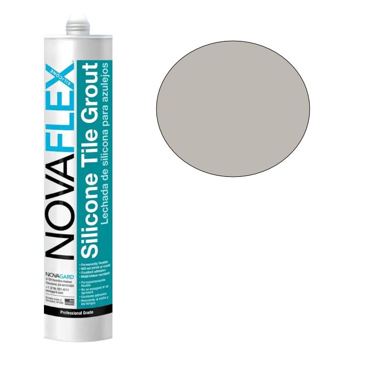 Novaflex 700-186 Silicone Tile Grout Sealant 10.3oz 24/carton Arctic Ice