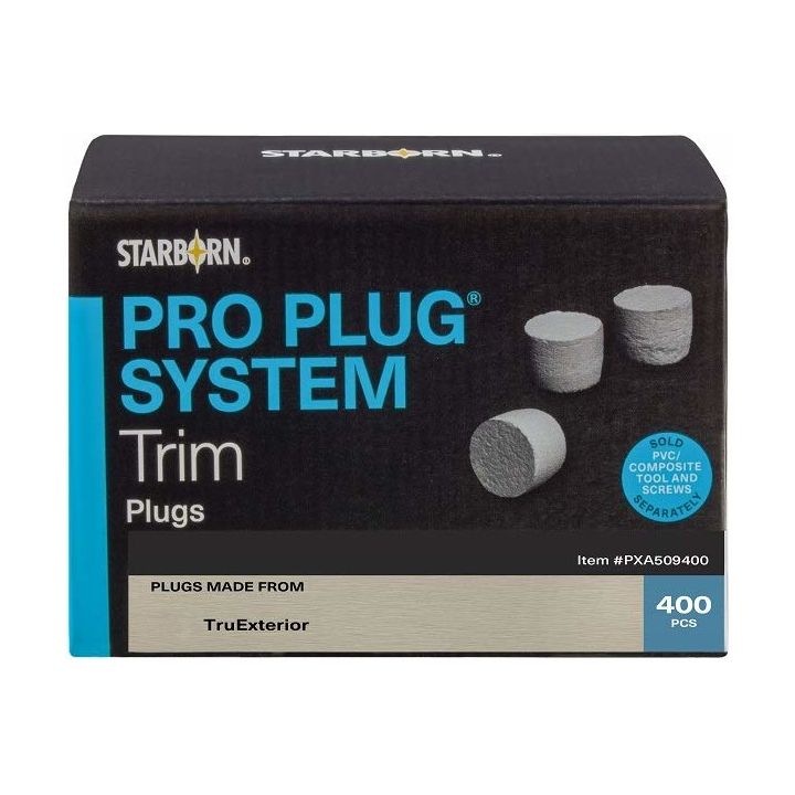 Starborn PXA509400 Smooth Pro Plug for Siding & Trim 400ct