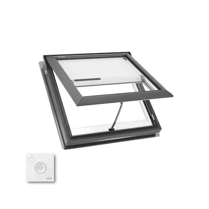 Velux VS M02 2004S Manual Fresh Air Skylight Deck Mounted Low E with Solar Blind and Remote 30-1 ...
