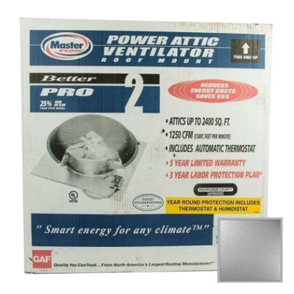 GAF Master Flow Green Machine Solar Powered Roof Vent