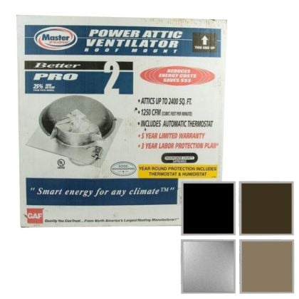 GAF Master Flow Green Machine Solar Powered Roof Vent