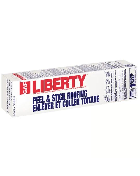 GAF Liberty SBS Self-Adhering Cap Sheet White 100 sq ft