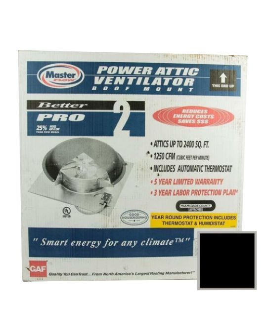 GAF Master Flow Green Machine Solar Powered Roof Vent