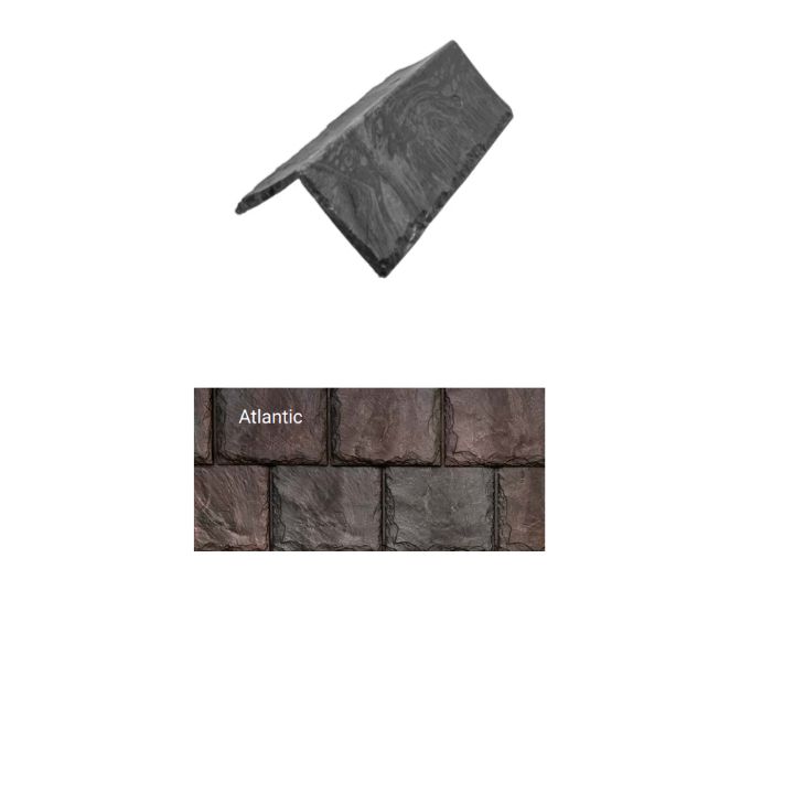 Brava Slate 2.0 Tile Hip and Ridge 16" X 5.625" X 6" Steep 90 Degree 10 ...