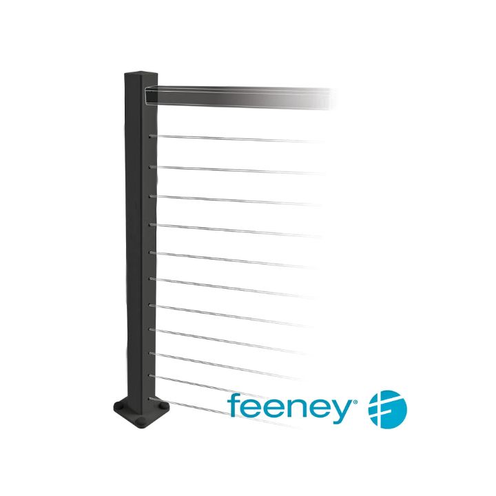 Feeney Modern Threaded Terminal Post 36" Textured Black