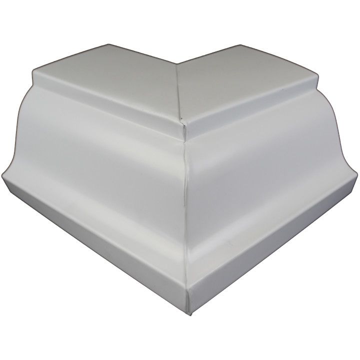 Alsco Aluminum Outside Miter Aluminum 6" White