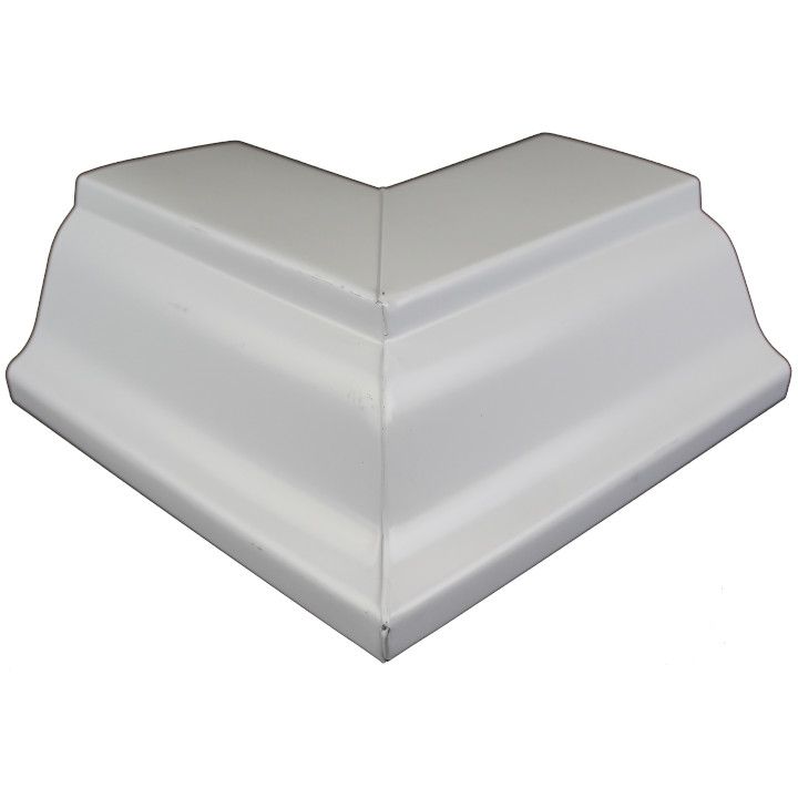 Alsco Aluminum Outside Miter Aluminum 5" White