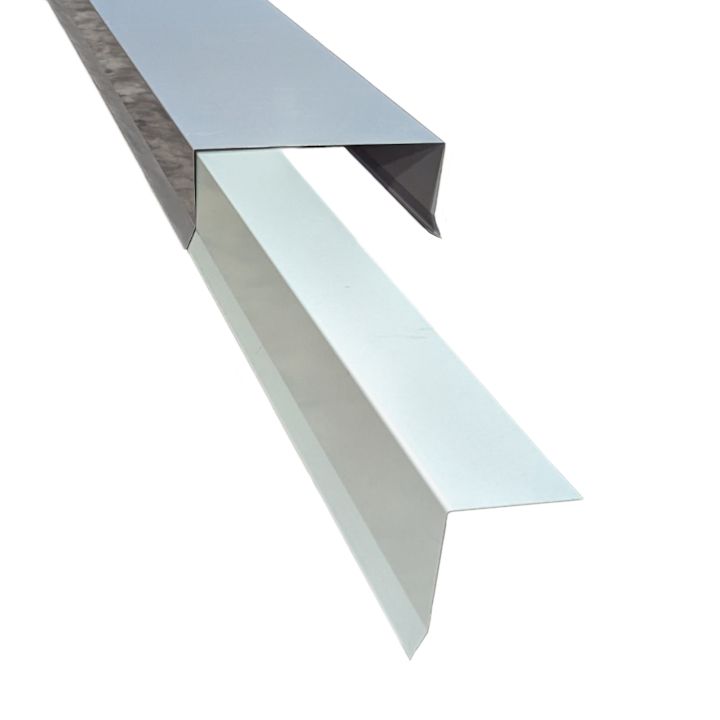 Lakefront Sheet Metal Primed Cleat / Gutter Apron 4"x3"x10'