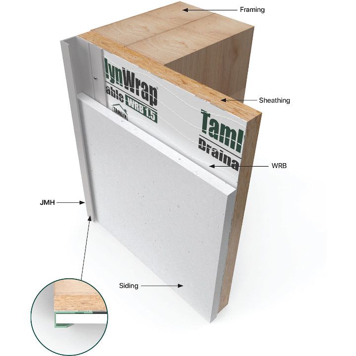 Tamlyn JMH3410 XtremeTrim 3/4" x 5/8" Lip Standard J-Mold - 10' Dunkin ...