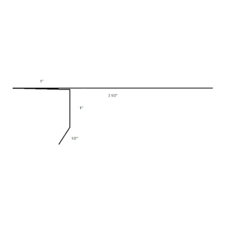 Lakefront Sheet Metal Drip Edge 3.5"x10'