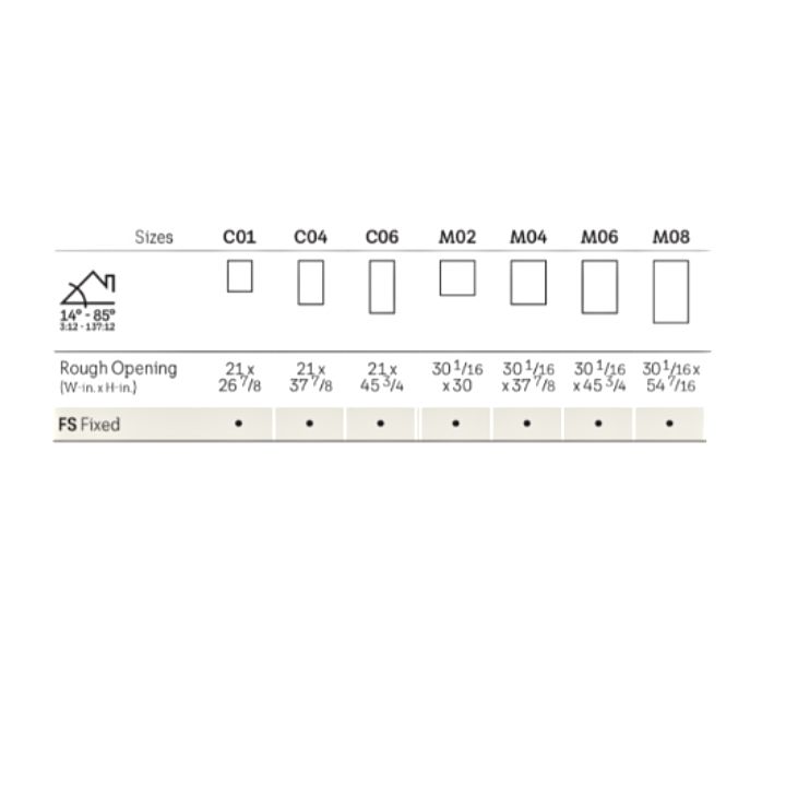 Velux FS M06 2004S Fixed Skylight Deck Mounted Low E with Solar Blind ...