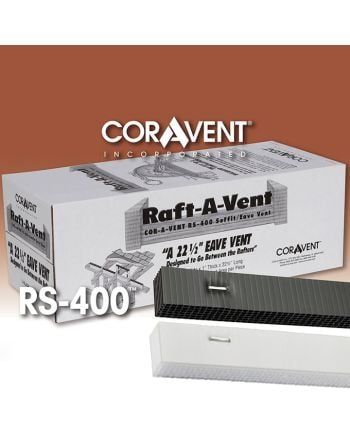 Cor-A-Vent SV-3 Rainscreen Siding Vent 7/16"x3"x4' Coravent