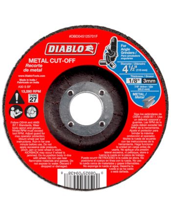 Diablo Diamond Disc Metal Cut Off Wheel